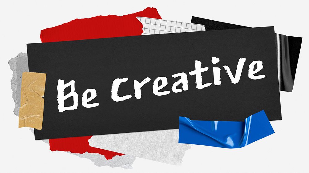 Be creative word typography, aesthetic | Free Photo - rawpixel