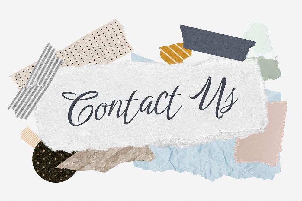 Contact us word typography, aesthetic | Free Photo - rawpixel