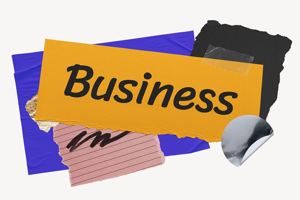 Business word typography, aesthetic paper | Free Photo - rawpixel