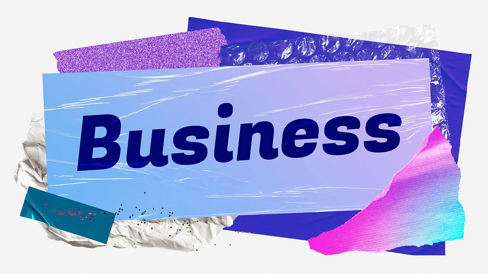 Business word typography, aesthetic paper | Free Photo - rawpixel