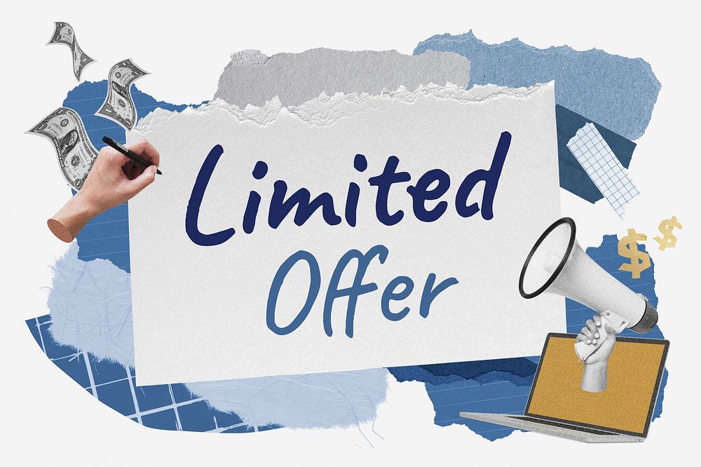 Limited offer word typography, marketing | Free Photo - rawpixel