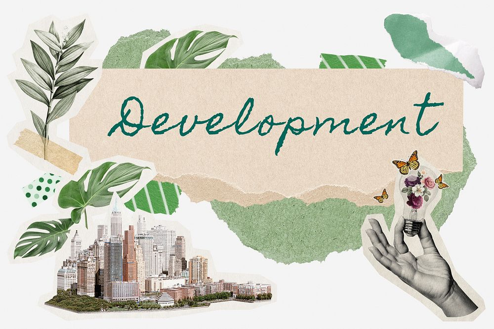 Development word typography, environment aesthetic | Free Photo - rawpixel