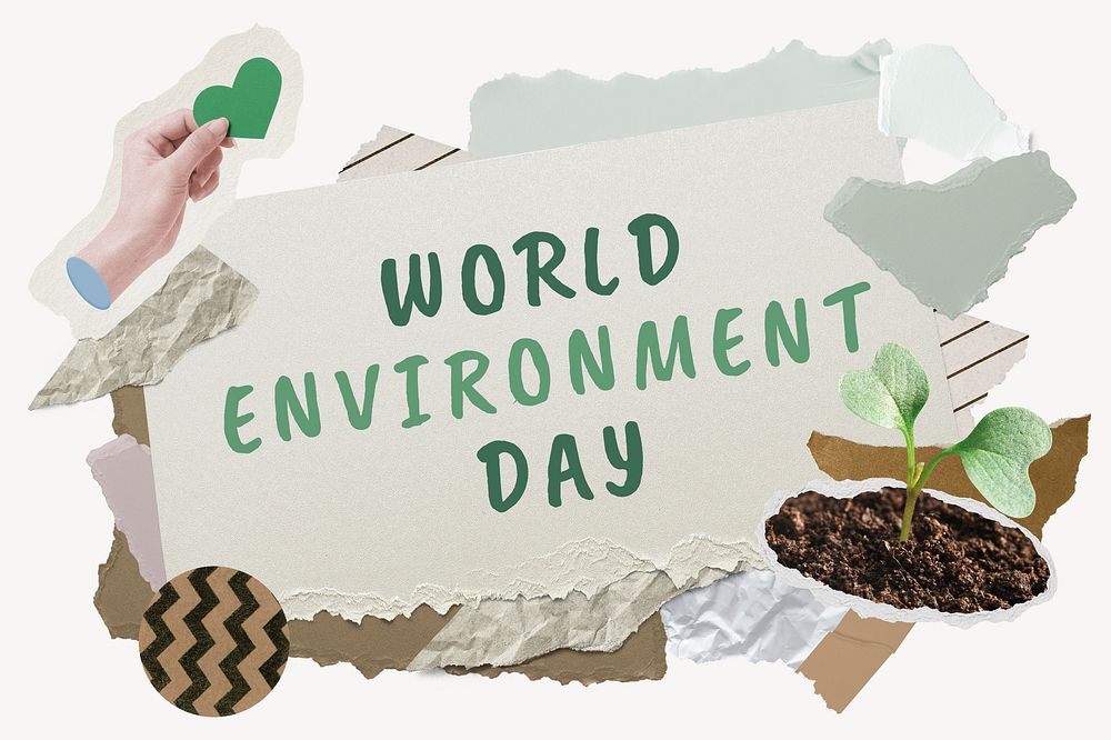 World Environment Day word typography, | Free Photo - rawpixel
