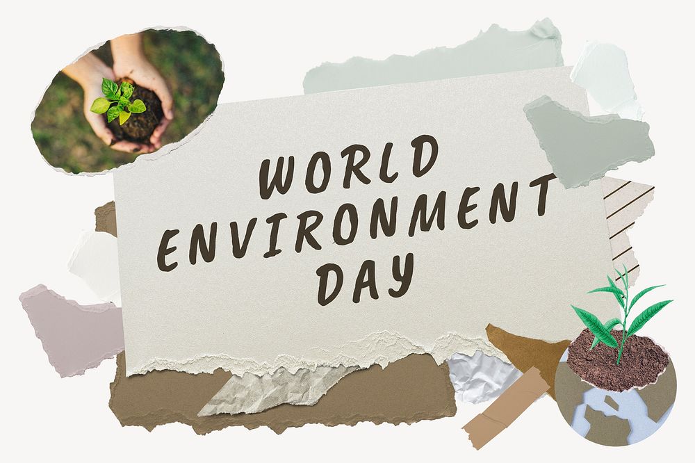 World Environment Day word typography, | Free Photo - rawpixel