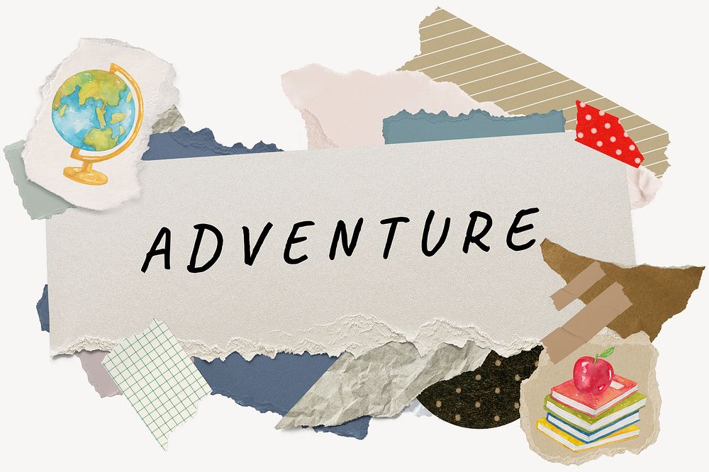 Adventure word typography, education aesthetic | Free Photo - rawpixel