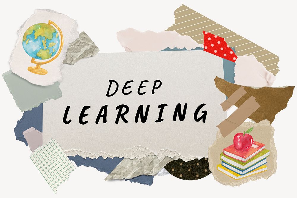 Deep learning word typography, education | Free Photo - rawpixel