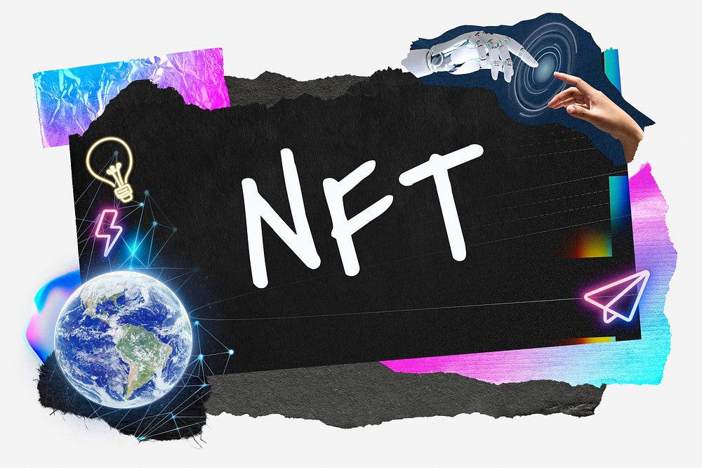 NFT word typography, technology neon | Free Photo - rawpixel