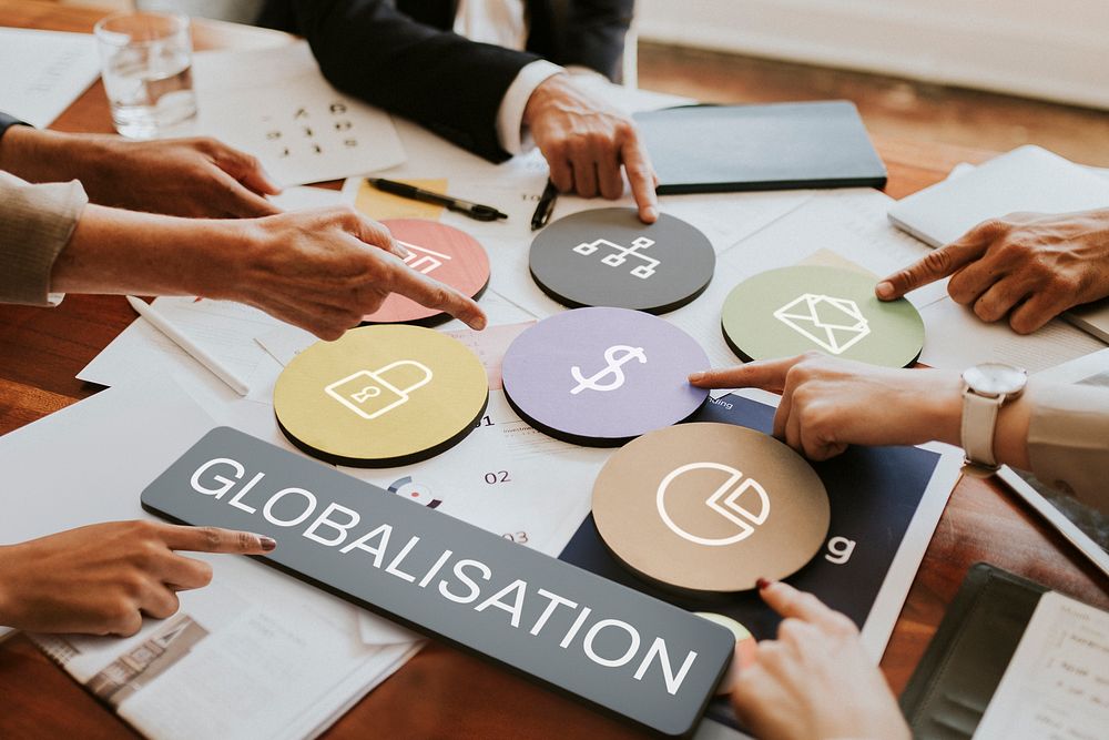 Globalisation word team brainstorming meeting | Free Photo - rawpixel