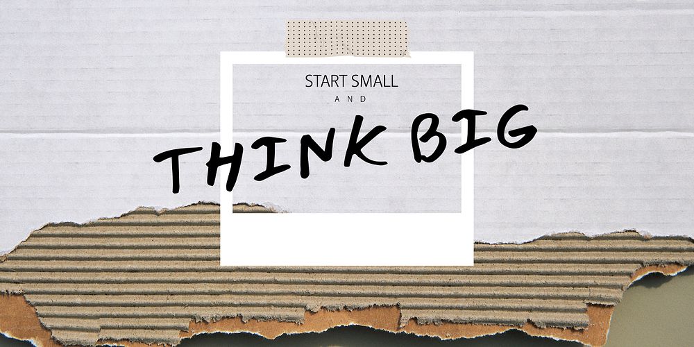 Think big Twitter post template, | Premium Vector Template - rawpixel