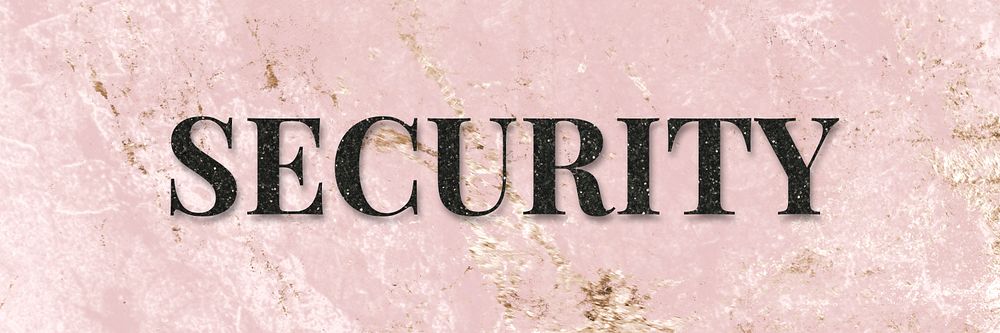 Security lettering font typography pink | Free Photo - rawpixel