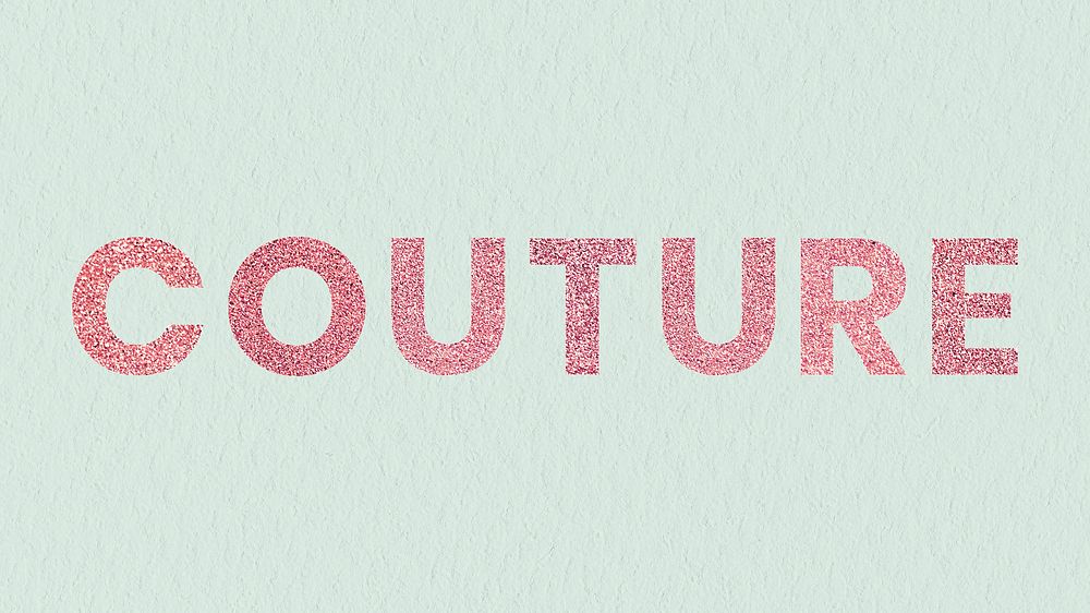 Shiny red Couture word typography | Free Photo - rawpixel
