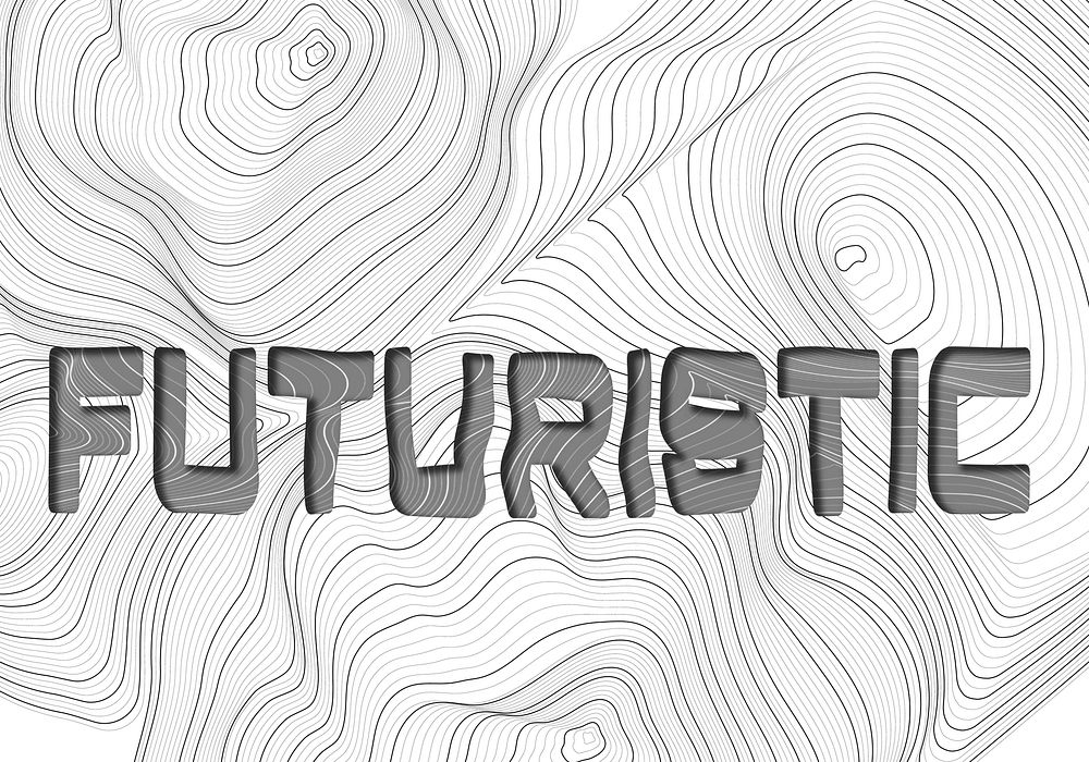 Dark gray futuristic word typography | Free Photo - rawpixel