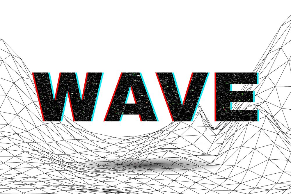 Text WAVE typography wavy background | Free Photo - rawpixel