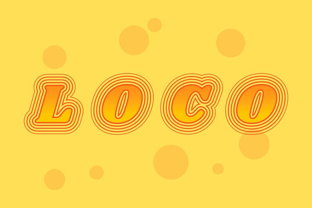 Loco retro font typography vector | Premium Vector - rawpixel