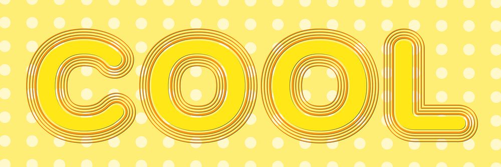 Cool funky offset stroke typography | Free Photo - rawpixel