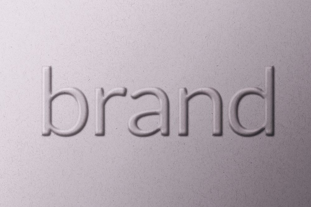 Word brand embossed typography paper | Free Photo - rawpixel
