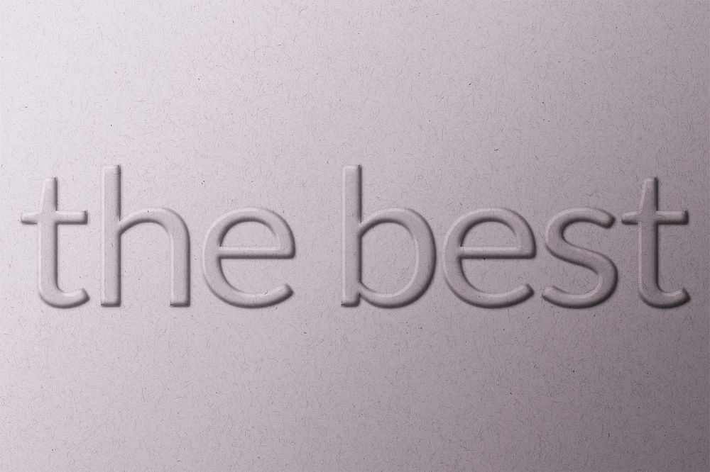 best word emboss typography paper | Free Photo - rawpixel