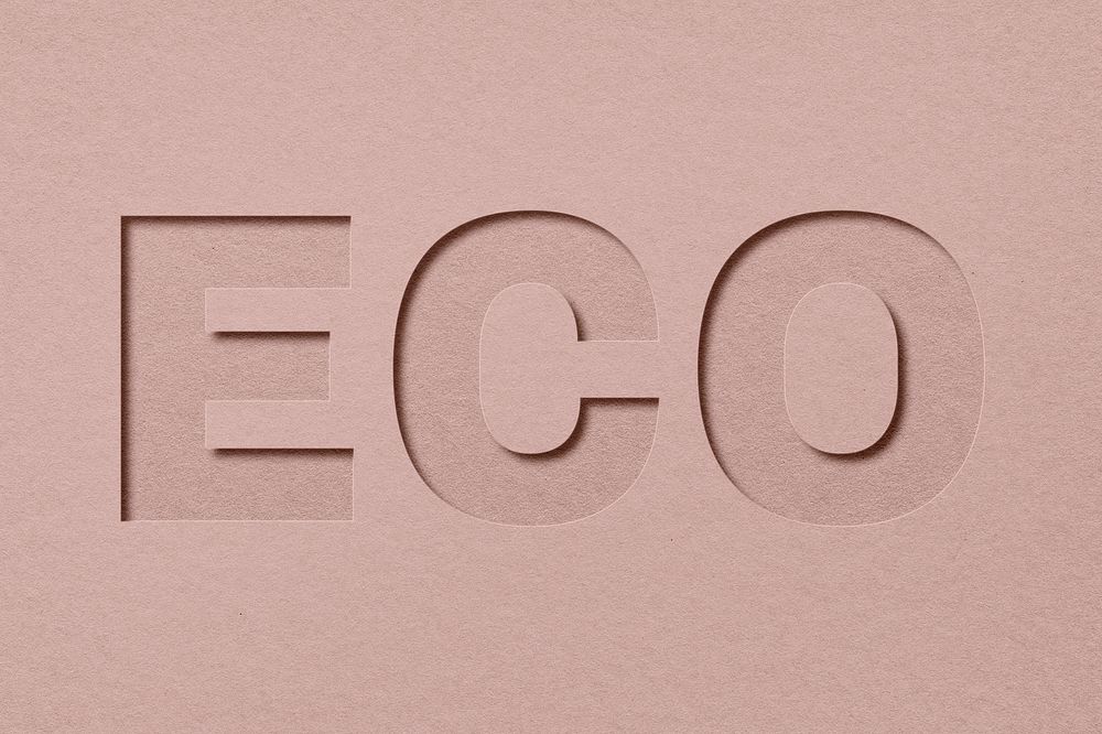 Eco word bold font typography | Free Photo - rawpixel