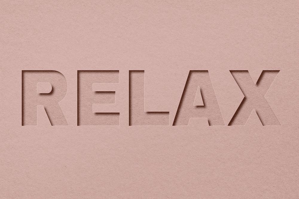 Relax word bold font typography | Free Photo - rawpixel
