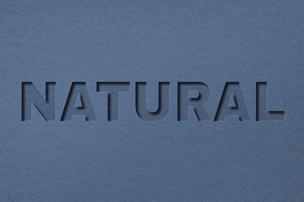 Natural word paper cut font | Free Photo - rawpixel