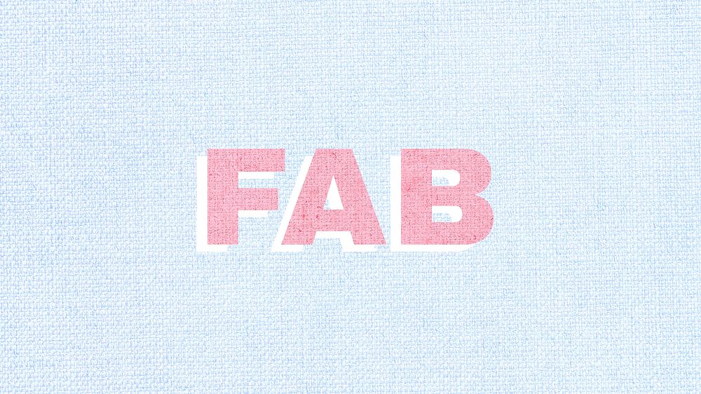 Bold fab typography font design | Free Photo - rawpixel