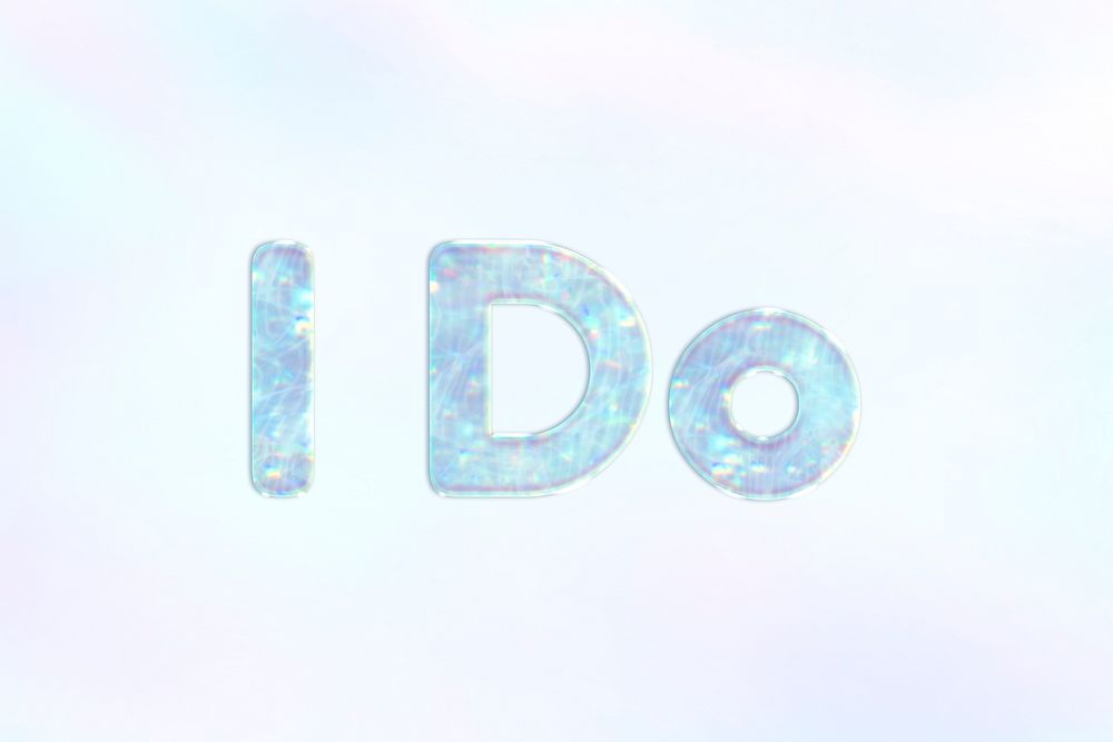 I do lettering holographic effect | Free Photo - rawpixel