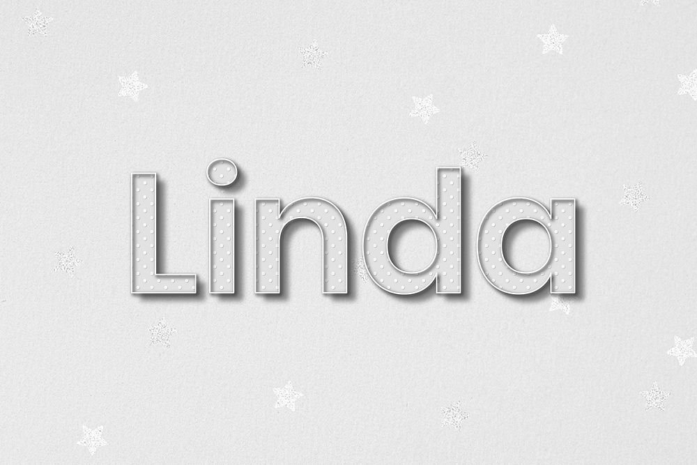 Linda female name lettering typography | Free Photo - rawpixel