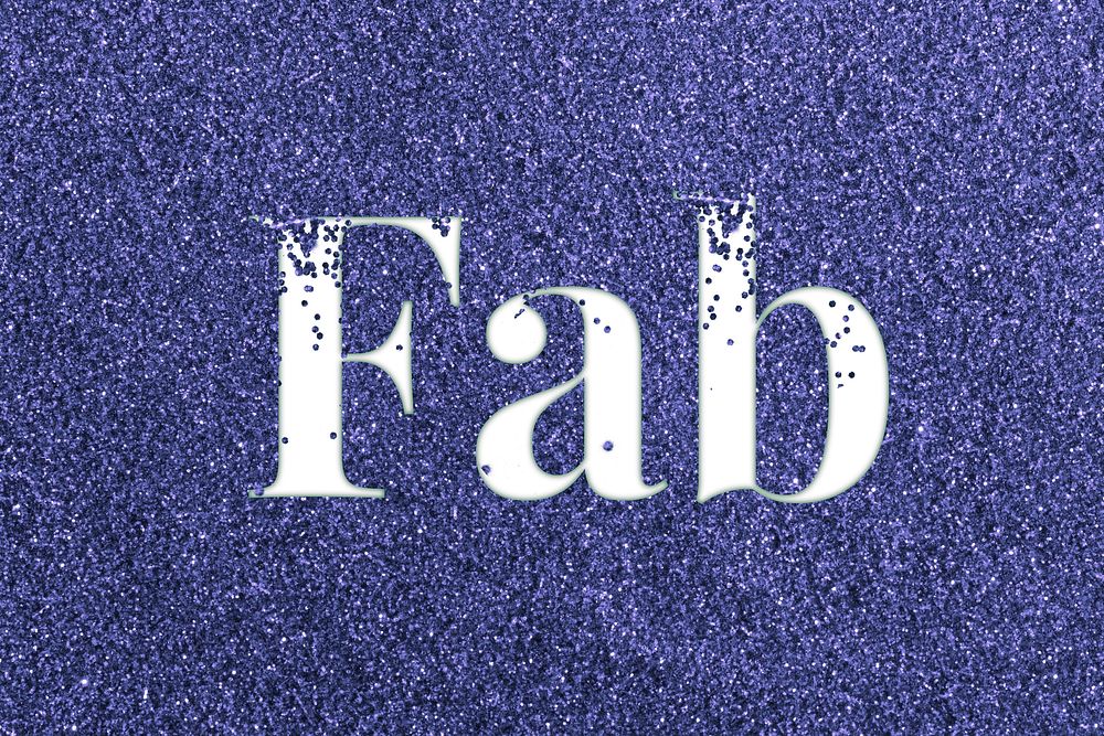 Fab dark blue glitter lettering | Free Photo - rawpixel
