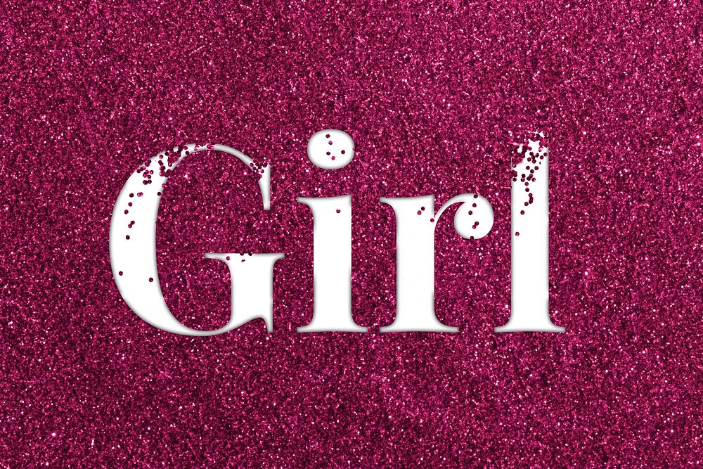 Sparkle girl glitter word art | Free Photo - rawpixel