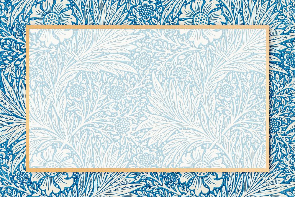 William Morris pattern frame vector | Premium Vector - rawpixel