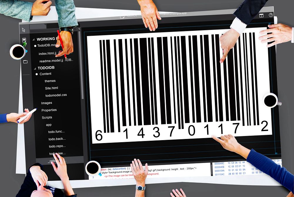 Bar Code Encryption Interface Coding | Free Photo - rawpixel