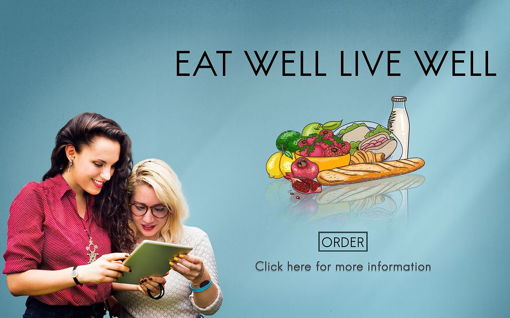 Eat Well Live Well Fresh | Free Photo - rawpixel