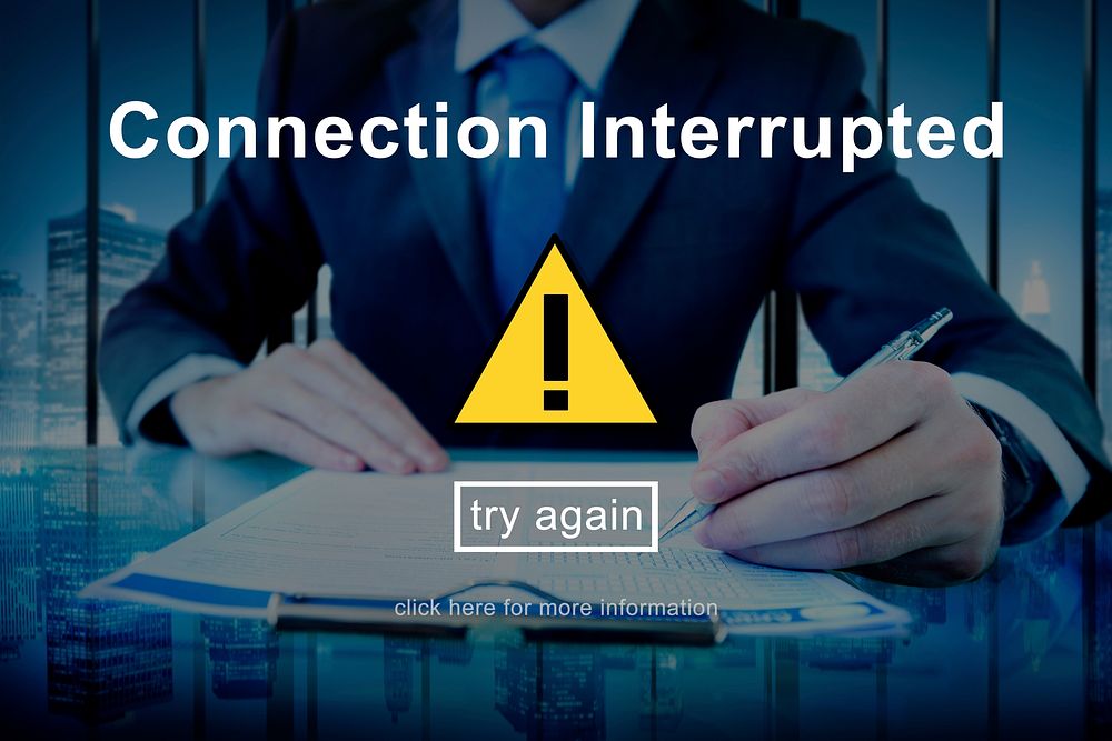 Connection Interrupted Disconnected Notice Concept | Free Photo - rawpixel