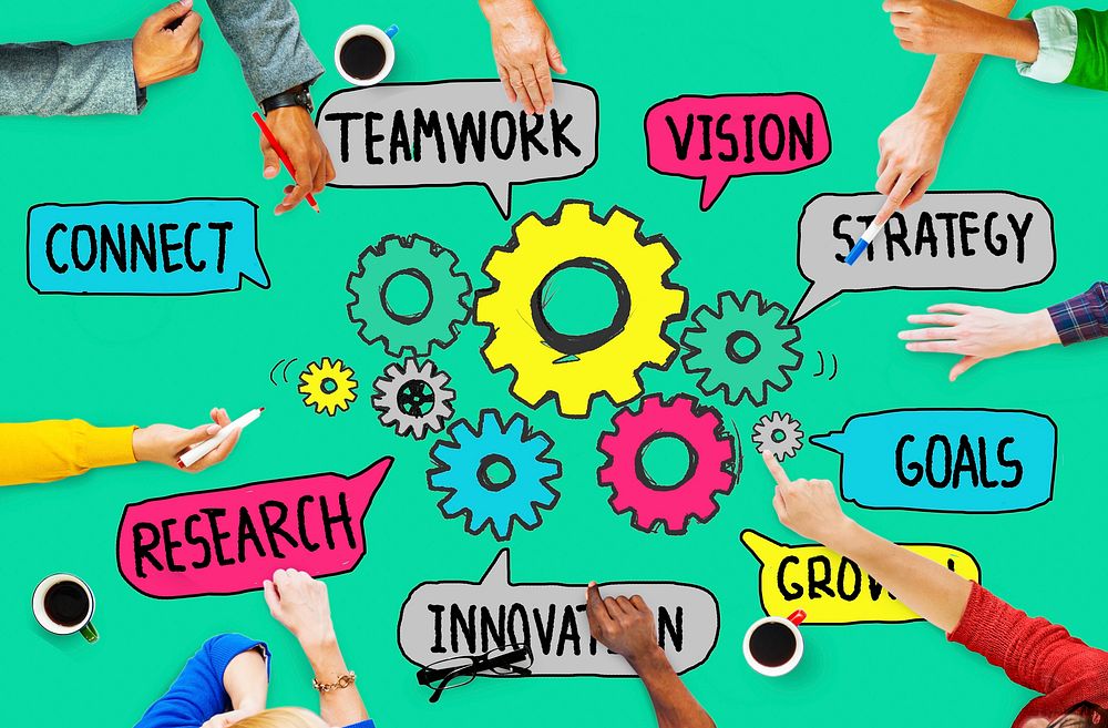 Teamwork Connect Strategy Vision Together | Free Photo - rawpixel