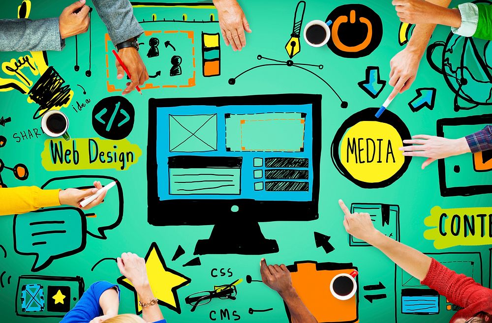 Web Design Media Content Light | Free Photo - rawpixel