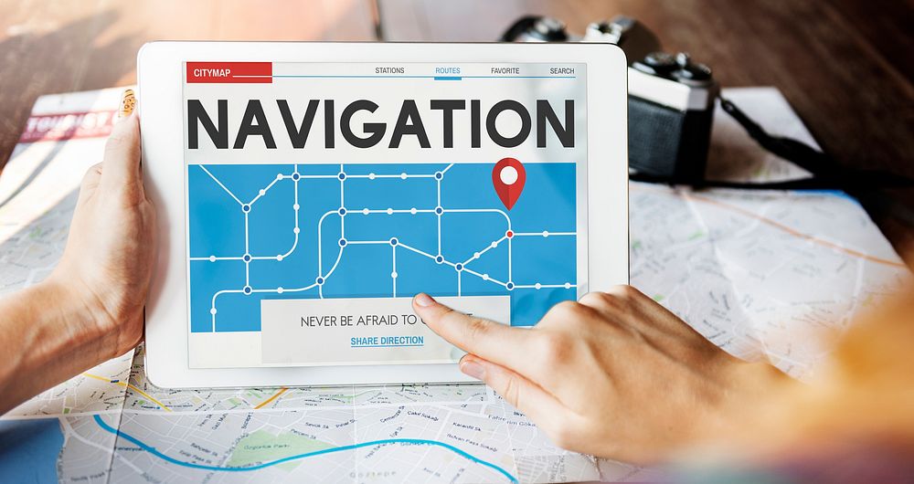 GPS Map Directions Navigation Location | Free Photo - rawpixel