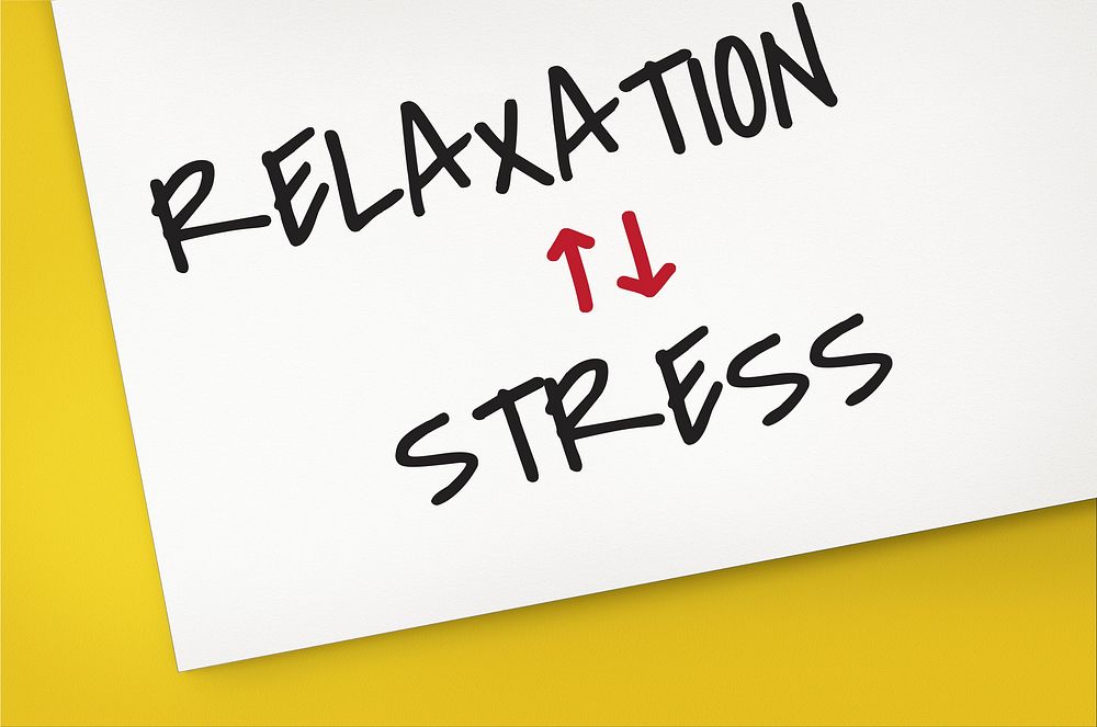 Lifestyle Antonyms Relaxation Stress Illustration | Free Photo - rawpixel