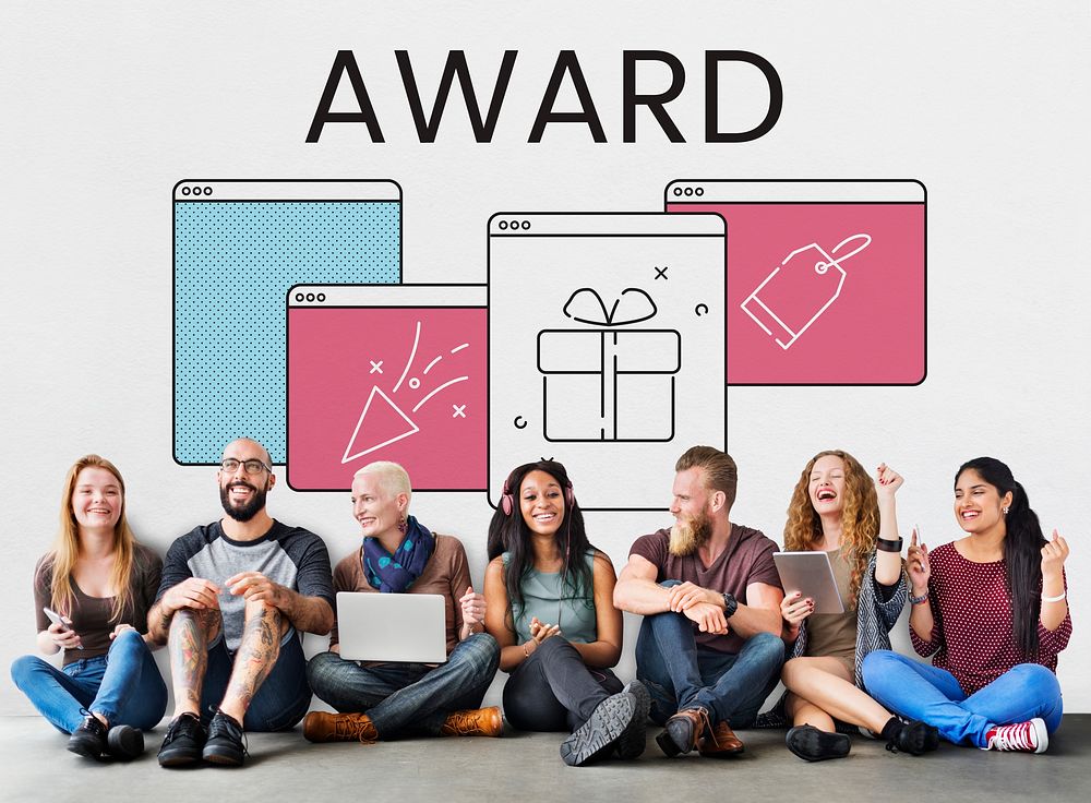 Illustration of present award interface | Free Photo - rawpixel