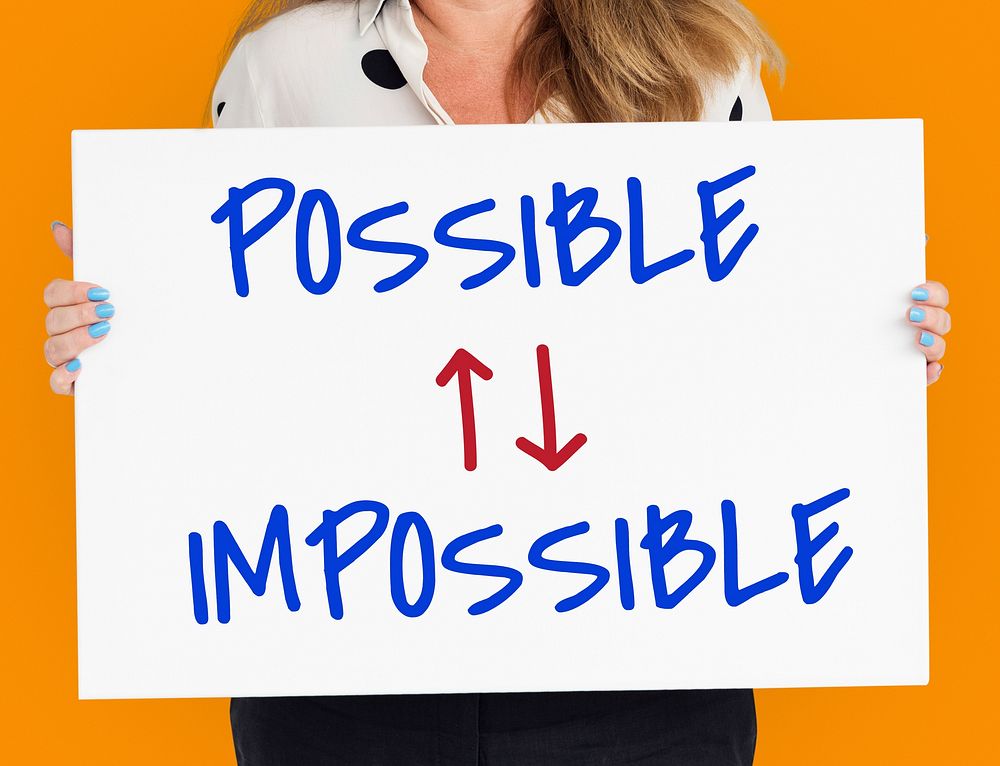 Motivational Choices Possible Impossible Text | Free Photo - rawpixel