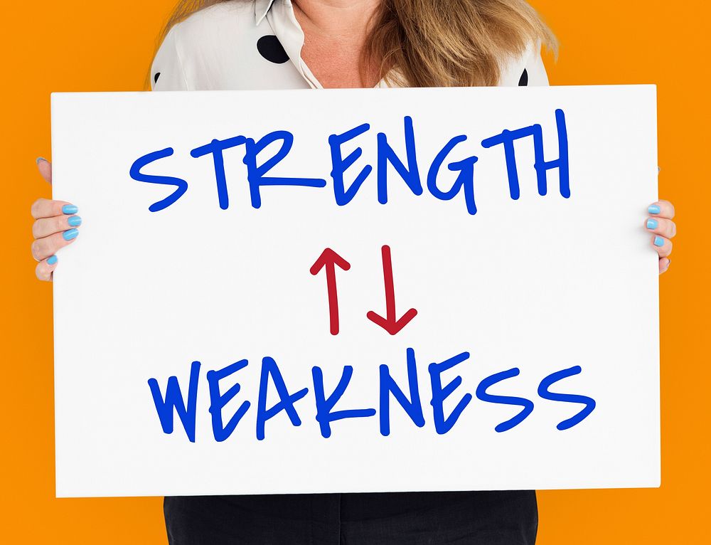Strength Weakness Arrow Word | Free Photo - rawpixel