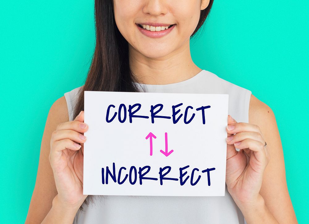Correct Incorrect Worst Best Opposite | Free Photo - rawpixel