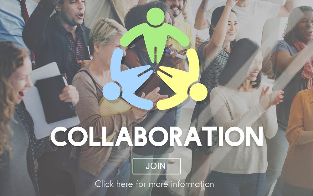 Collaboration Collaborate Connection Corpoate Concept | Premium Photo ...
