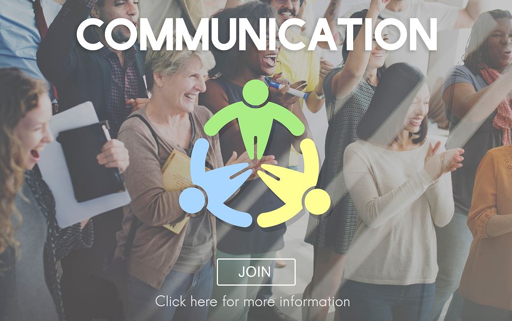Communication Communicate Conversation Connection Concept | Premium ...
