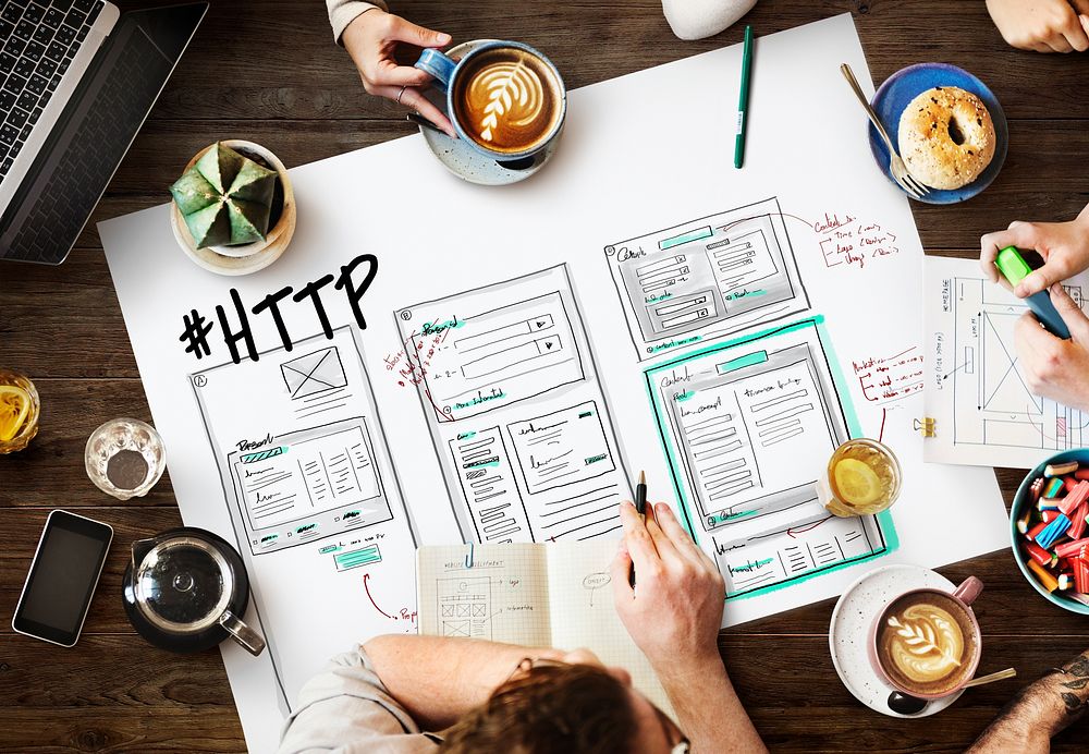 Website development layout sketch drawing | Premium Photo - rawpixel