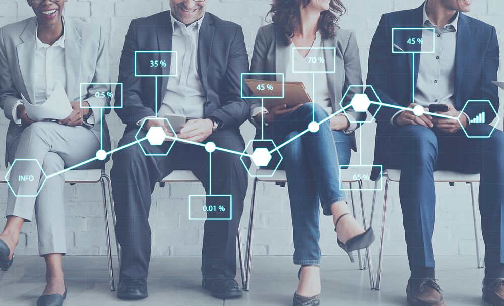 Analysis Statistic Information Percentage Economy | Premium Photo ...