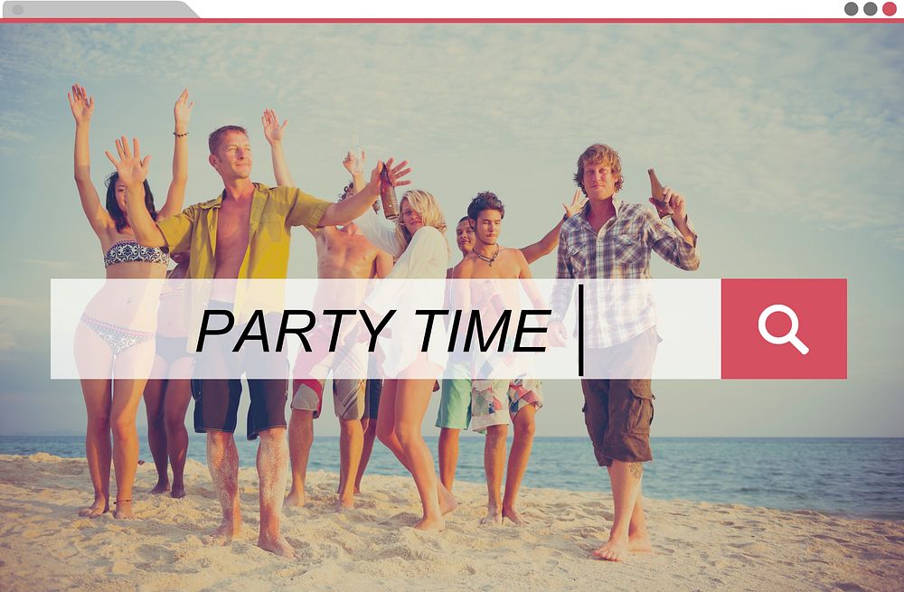Party Time Beach Enjoyment Summer | Premium Photo - rawpixel