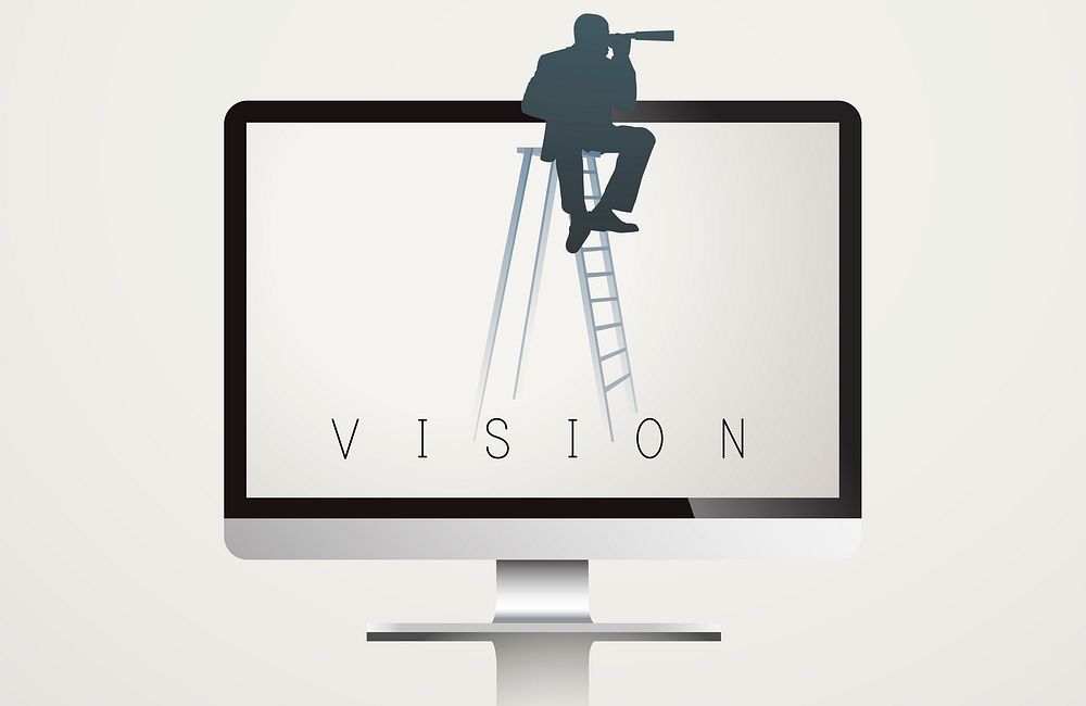 Monitor Screen Vision Word Vector | Premium Vector - rawpixel