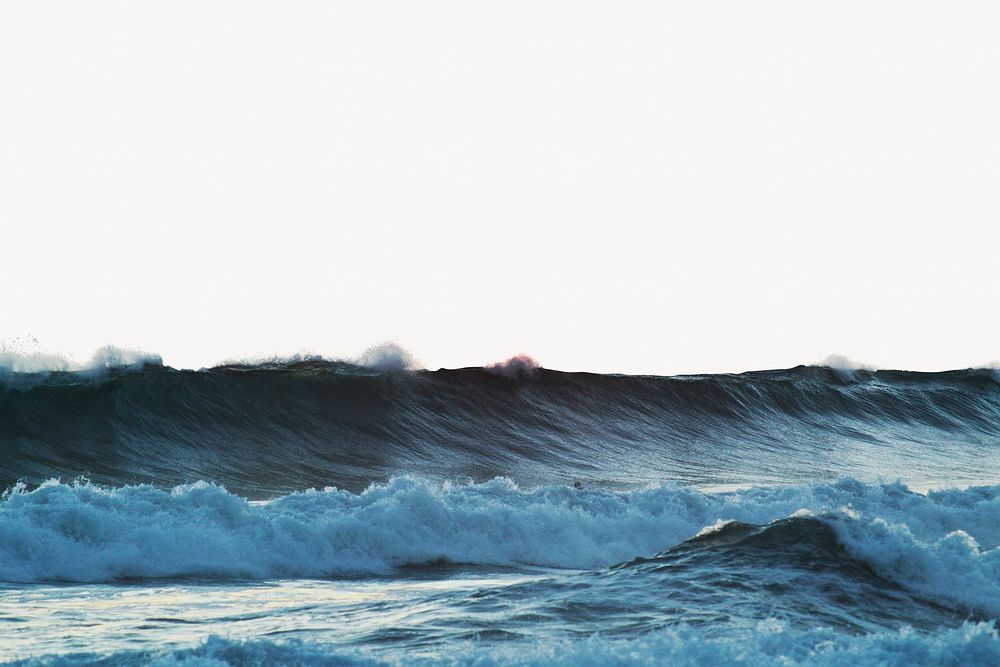 Tropical beach wave border, nature | Free Photo - rawpixel