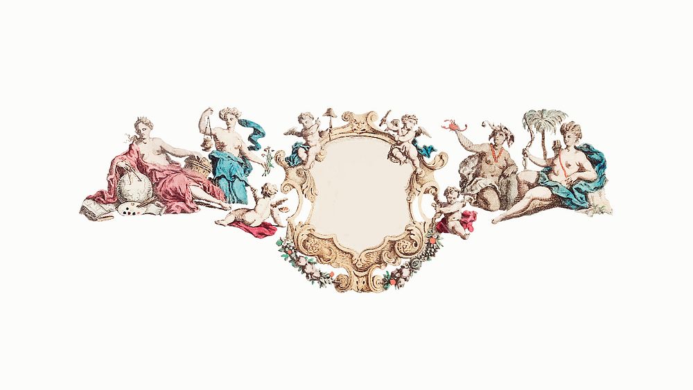 God and goddesses frame illustration | Premium Vector Illustration ...