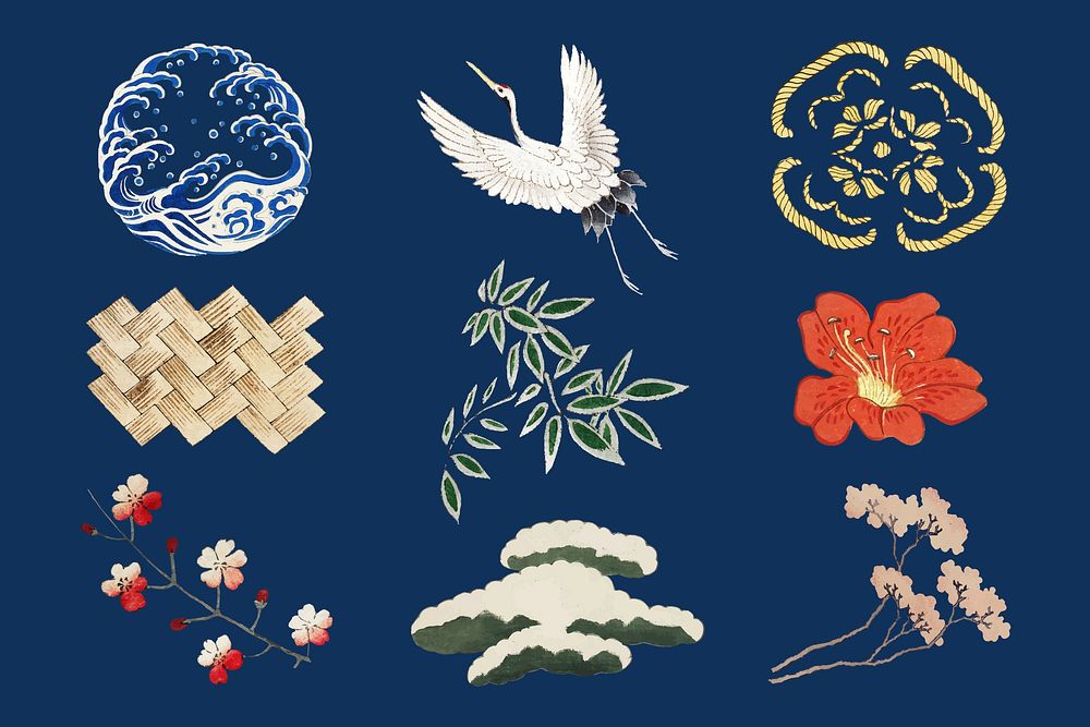 Japanese kamon ornamental element vector | Premium Vector - rawpixel